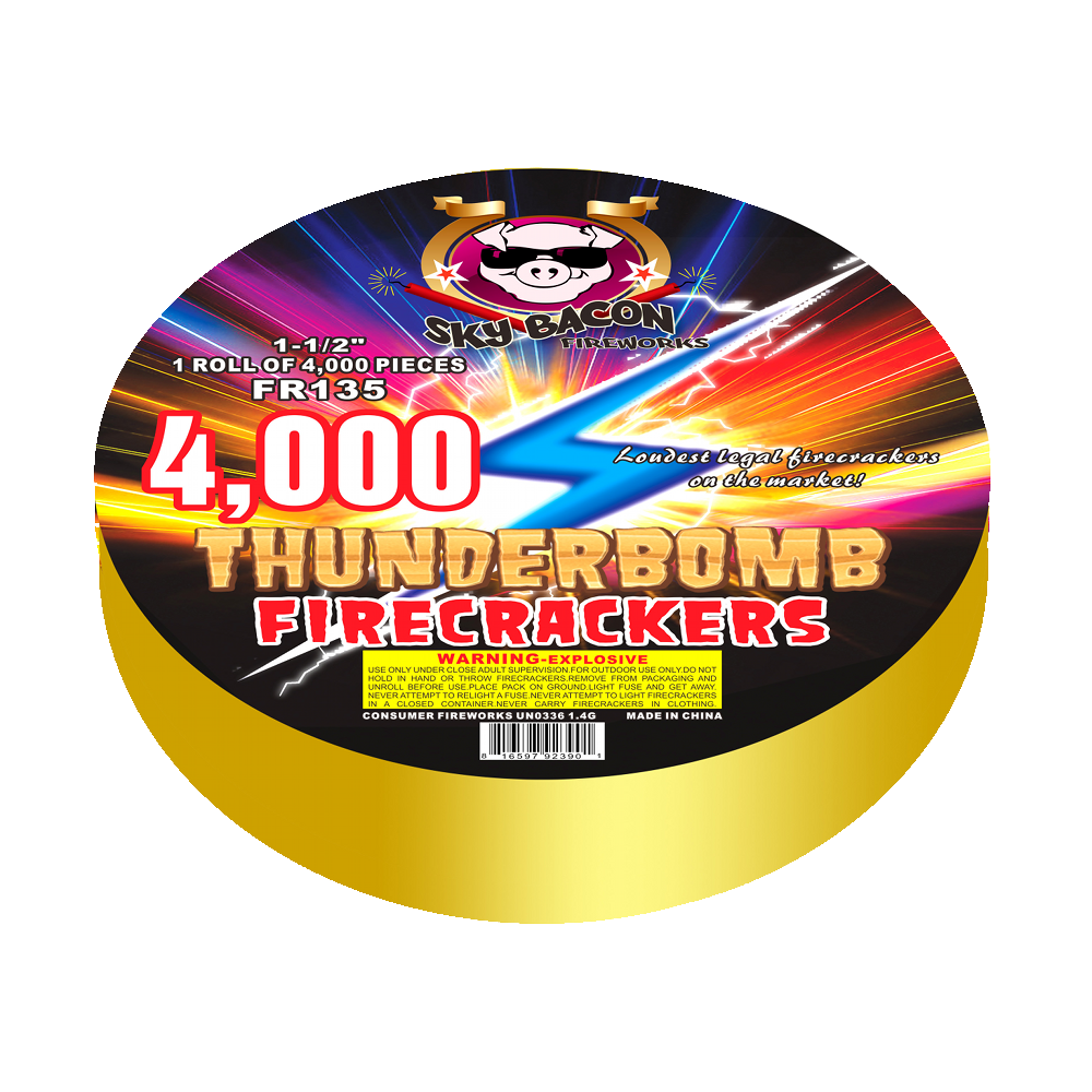 Firecrackers - 4000 roll | Boomer's Fireworks