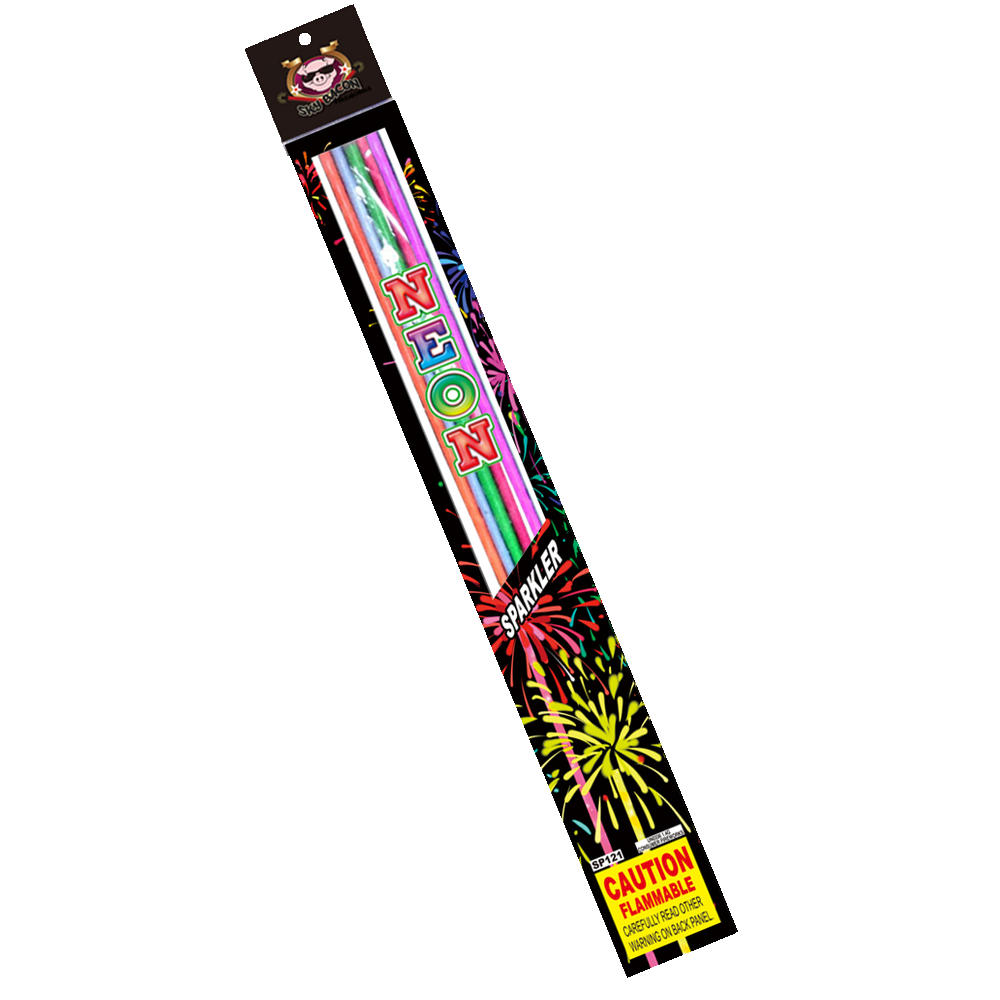 Neon Sparklers | Boomer's Fireworks